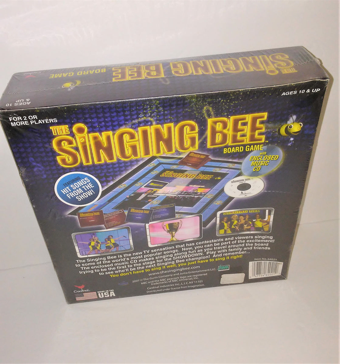 THE SINGING BEE Board Game with Enclosed Music CD from 2007 – Sandee's ...