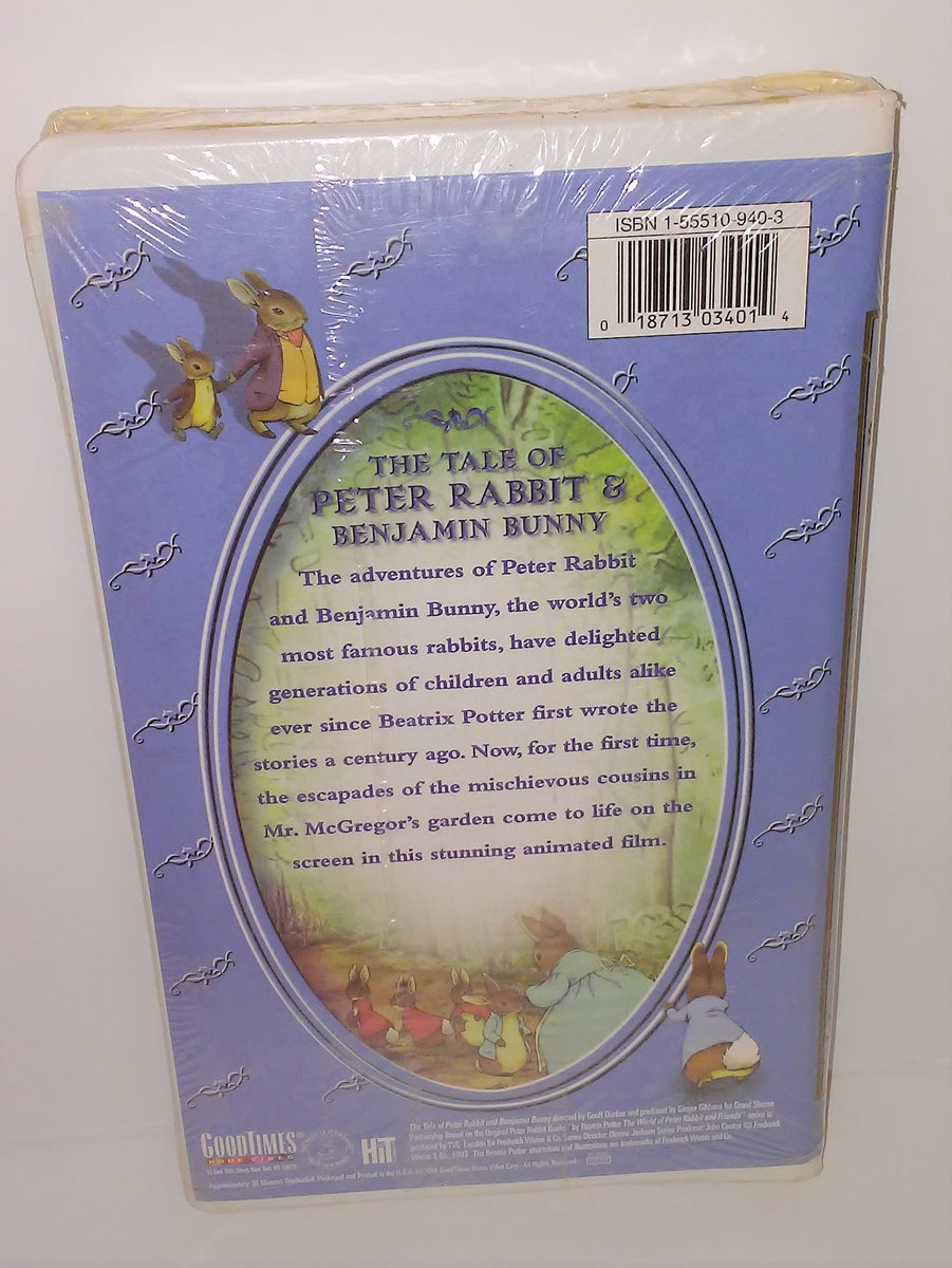 Vintage BEATRIX POTTER The Tale of Peter Rabbit & Benjamin Bunny VHS V ...