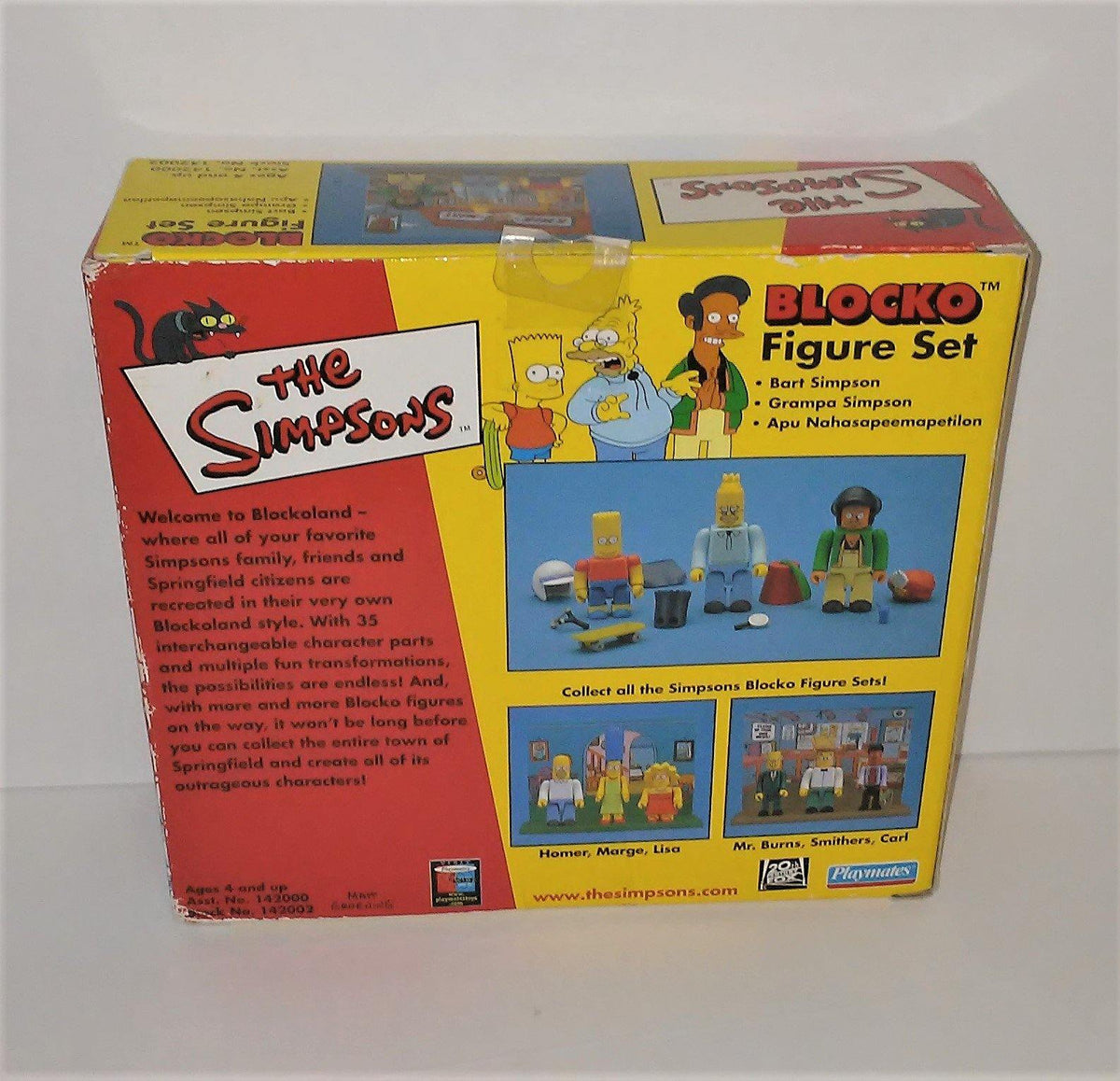The Simpsons BLOCKO Figure Set - Bart Simpson, Grampa Simpson, Apu fro ...