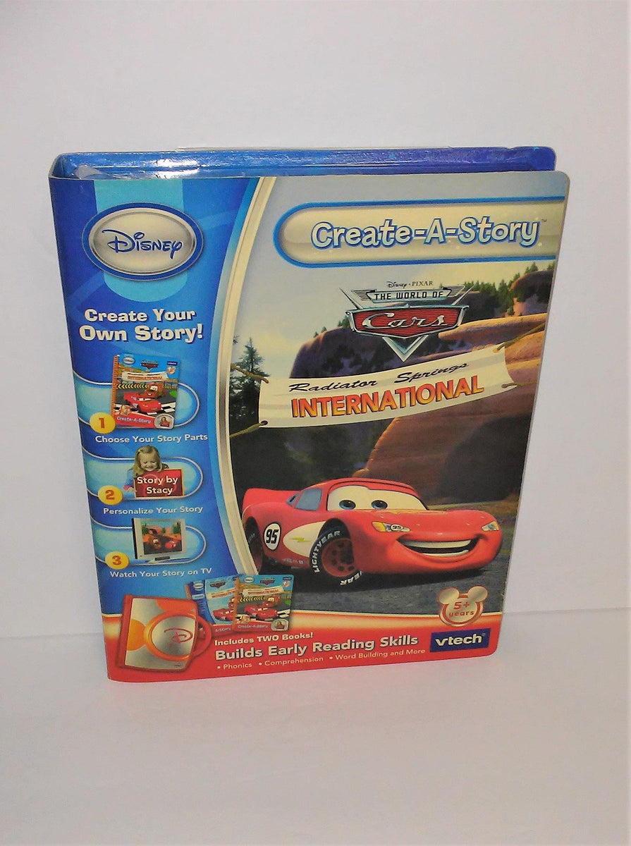 Vtech Disney CARS Create-A-Story Educational Software - 2 Books & Cart ...