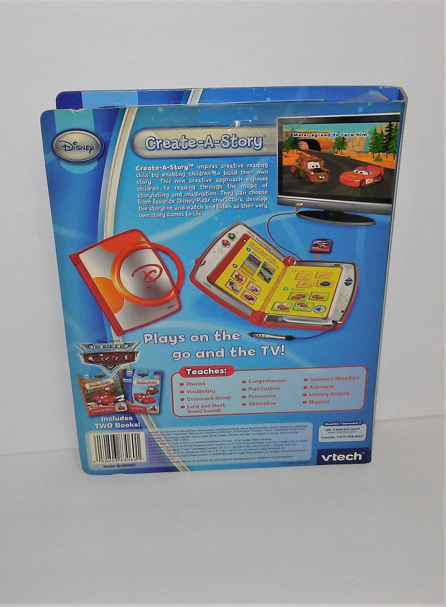 Vtech Disney CARS Create-A-Story Educational Software - 2 Books & Cart ...